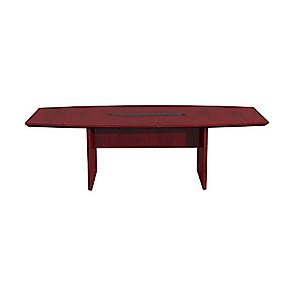 Safco Products Safco 8' Conference Table - Boat Shaped - Sierra Cherry - Corsica Series