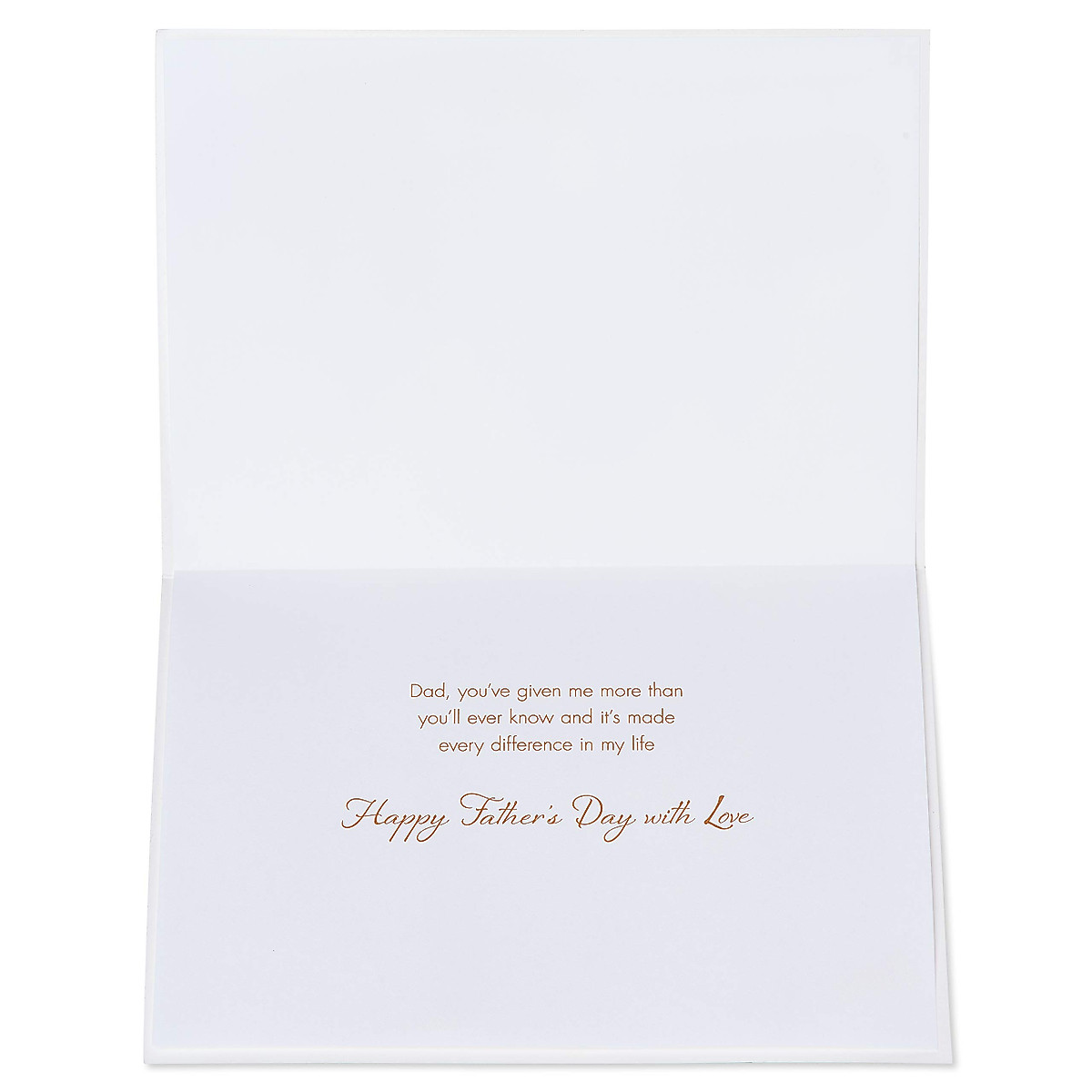 Papyrus Fathers Day Card for Dad (Made Every Difference In My Life)