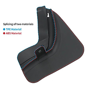 Jawjut Mud Flaps, Compatible with Tesla Model 3 2023,Splash Guard Accessories, No Drilling Required, Black