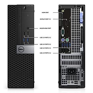Dell OptiPlex 5040 Desktop Computer with Intel Core i7-6700, 16GB RAM, 1TB M.2 NVMe SSD, AC8260 WiFi, Bluetooth, HDMI, Windows 10 Pro - Compact Desktop with Powerful Performance