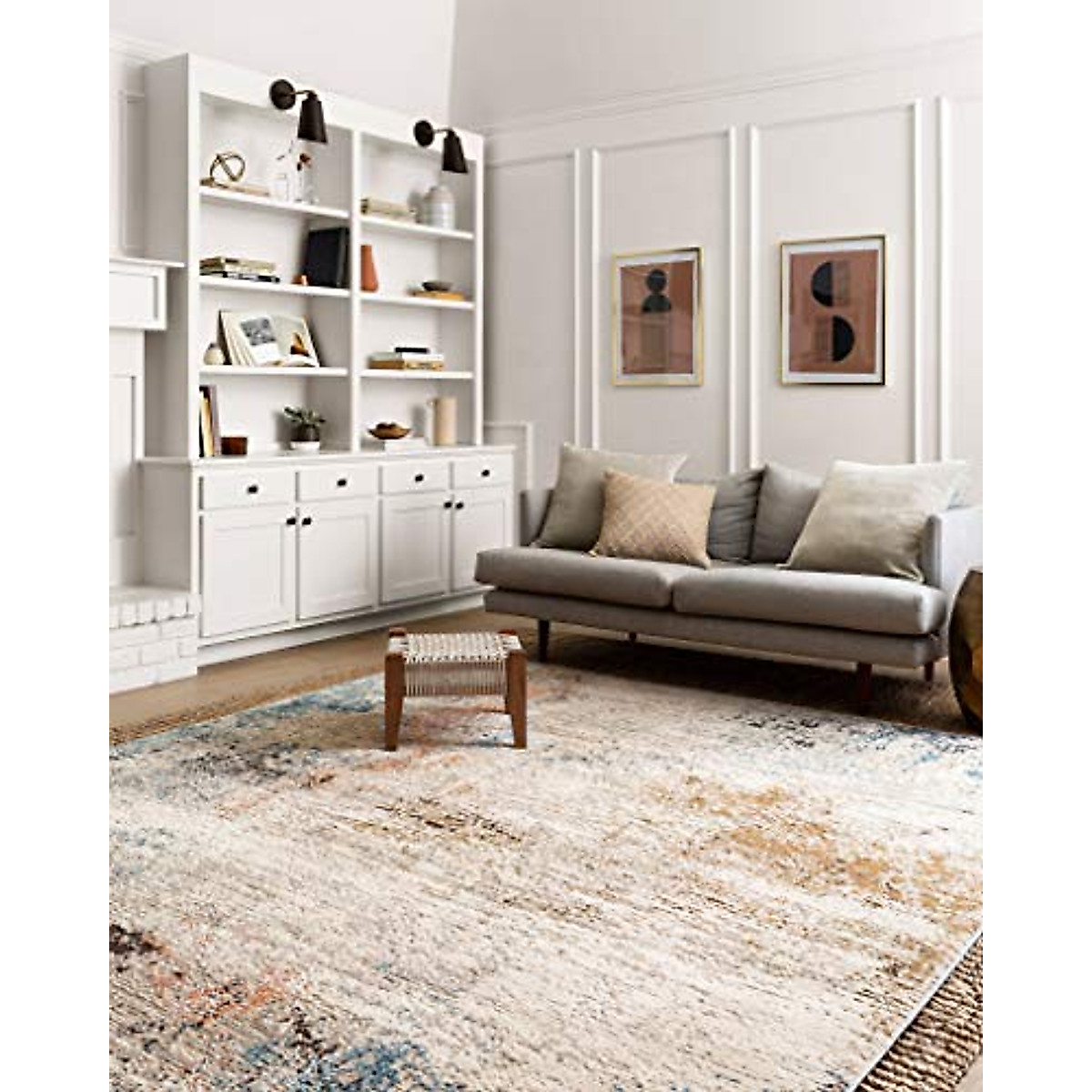 Loloi II Alchemy Collection ALC-03 Ivory/Multi, Contemporary 7'-11" x 10'-6" Area Rug