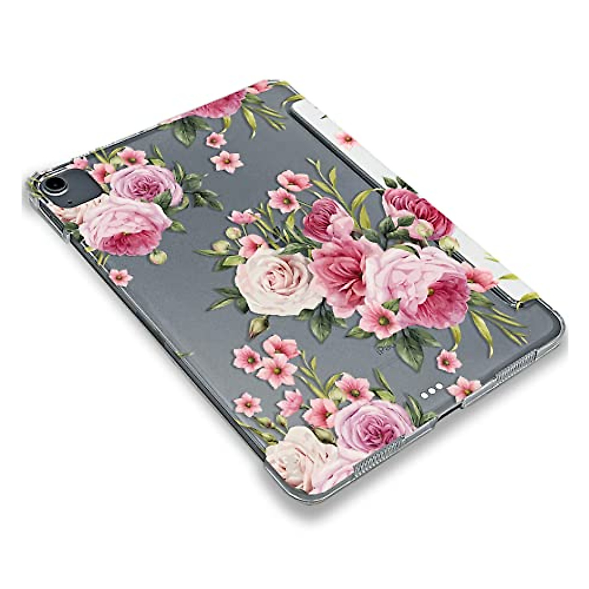Cute Pink Roses Bouquet Flower case Compatible with iPad Mini Air Pro 7.9 8.3 9.7 10.2 10.9 11 12.9 inch Pattern Cover New 2022 2021 Trifold Stand 3 4 5 6 7 8 9 Generation 467 (10.2" 7/8/9 gen)