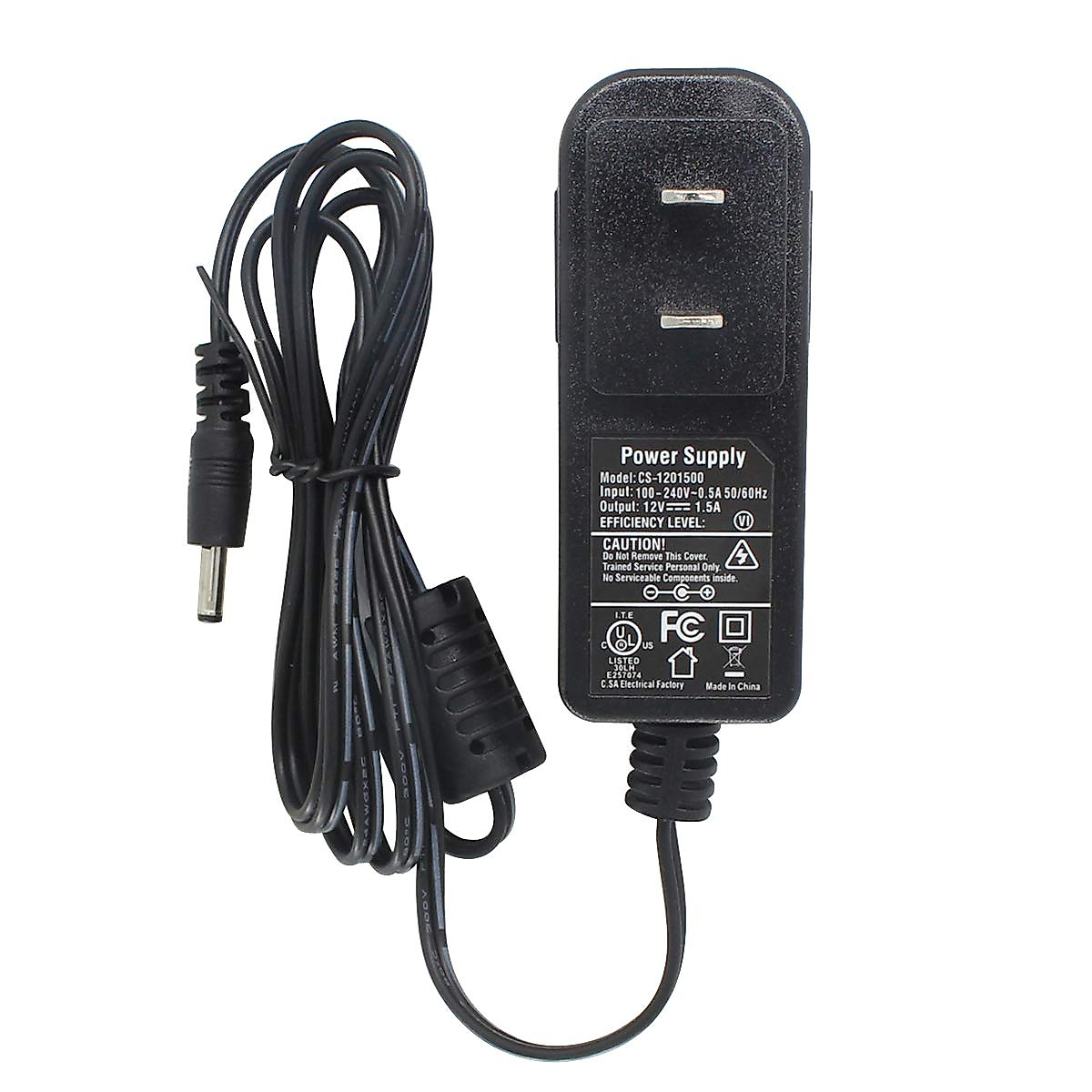 2 Packs AC To DC 12V 1.5A Power Adapter Supply Switching Plug 3.5mm x 1.35mm UL Listed FCC