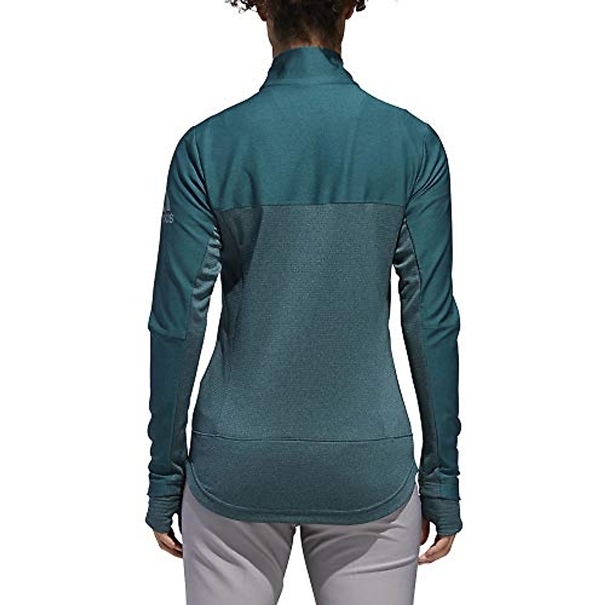 adidas Golf Women's Go-to Adapt Jacket, Medium, Mystery Green