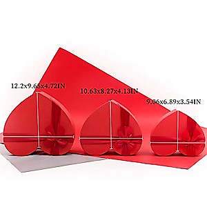 Gift Box Heart shaped gift box Engagment gift boxes for valentines day Father's Day birthday presents wedding Bow decorative boxes with lids luxury Durable flowers Packaging box
