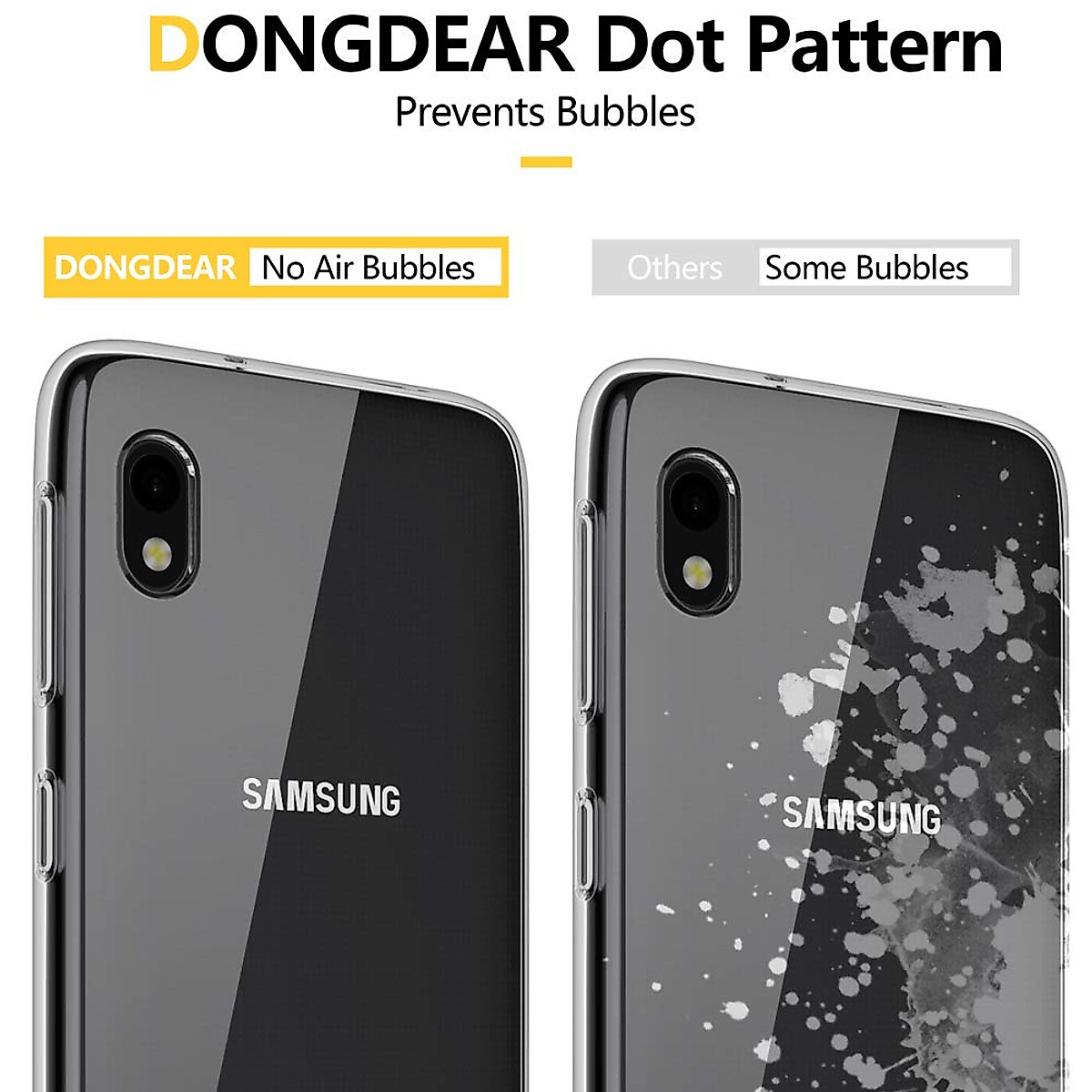 for Samsung Galaxy A10e Clear Case Slim Thin Flexible Silicone Soft Skin TPU Gel Scratch Resistant Rubber Shockproof Highly Transparent Protective Cases Cover for Galaxy A10e (Crystal Clear)