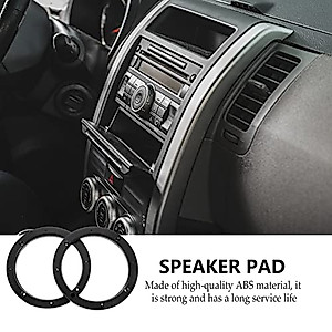 Wakauto 4 Pairs Car Speaker Spacer Adapter Sturdy Speaker Mount Bracket Ring for Car