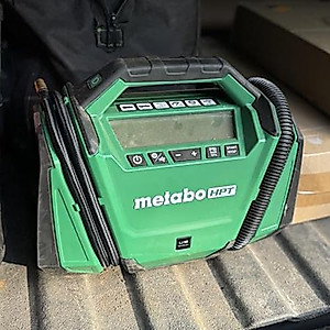 Metabo HPT 18V MultiVolt™ Cordless Dual Function Inflator, Tool Only - No Battery, Portable Air Compressor, UP18DAQ4