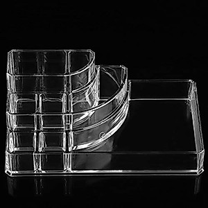 A sixx Makeup Storage Box, Durable Drawer Organizer, Break-Resistant Portable for Bedroom, Kitchen Living Room, Bathroom