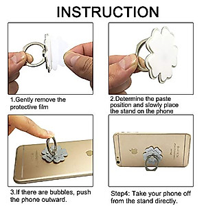 SENHAI Cell Phone Ring Stand Holder, 5 Pack 360° Rotation Metal Universal Finger Ring Grip Stand Holder Compatible with iPhone Xs Max XR X 8 7 6 6s Plus Ipad Samsung Tablet Smartphones - 5 Colors