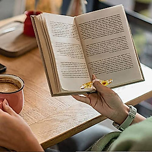 3 Pieces Book Page Holder-Dried Flower Resin Thumb Book Holder-Handmade Resin Holders Light Weight Book Opener Bookmarks Book Reading Accessories for Teachers Book Lovers