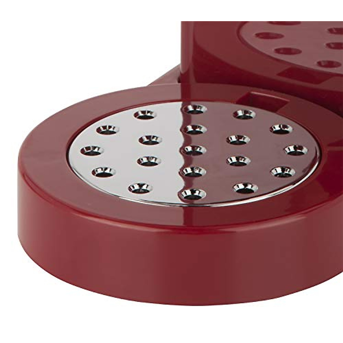 Zevro /GAT103 Indispensable Dry Food Dispenser, Single Control, Red/Chrome