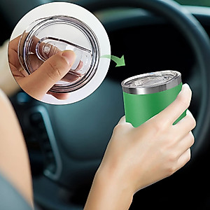 YiePhiot Stemless Wine Tumbler Replacement Lids Spill Proof Splash Resistant Lids Suitable for 2.87in cups