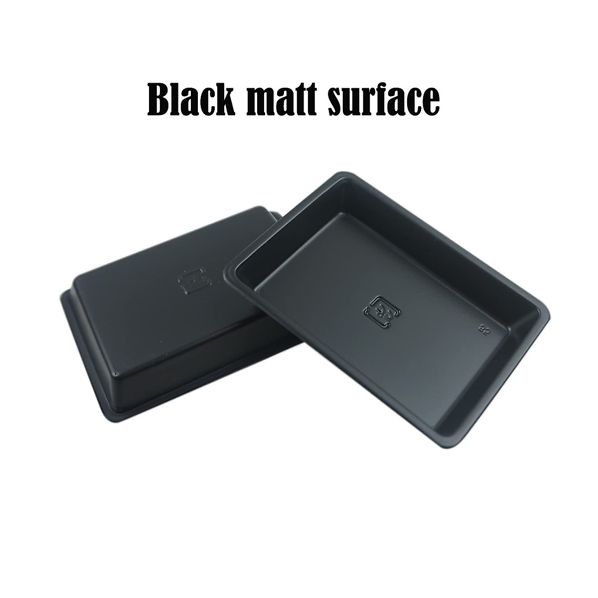 100 pcs Mini 2.95"x2.16" Dipping Sauce Dishes, Plastic Disposable Rectangular Black Soy Sauce Plate Set, Condiment Serving tray, Seasoning Platter, Appetizer Bowel -for Sushi Mustard Vinegar Soy BBQ