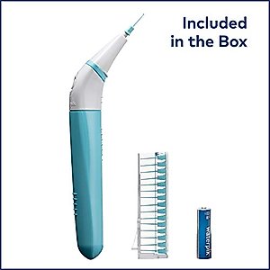 Waterpik Power Flosser Flexible Tip, Battery Operated, Assorted Color , 17 Piece Set