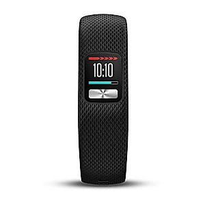 Garmin vívofit 4 - Advanced Activity Tracker with Extended 1+ Year Battery Life and Vibrant Color Display - Small/Medium Size, Sleek Black Finish - Model: 010-01847-00 (Renewed)