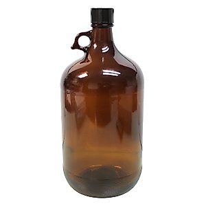 Environmental Express APC2800 Glass Jug, Level 3, Amber, 4 L, Safe-Coat; 6/CS