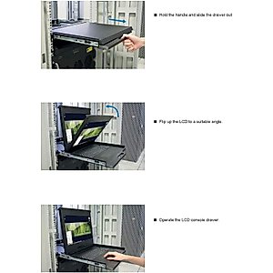 Crystal Image Technologies - Rackmount Console - 1U 19" Rackmount Monitor, 1440 X 900 Resolution, VGA + HDMI Input (Part#RM-111-19WH) includes 3 Year Warranty