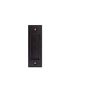 Fpz-bd Running Black 6 inch Sliding Barn Door Finger Pull Set | Heavy Duty Modern Simple Invisible Handle| with Flat Bottom Easy to Install