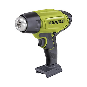 Sun Joe 24V-HG100-CT 24-Volt IONMAX Cordless Heat Gun 1022 Degrees Fahrenheit, 5 Second Ramp Accessories for Crafts, Shrinking, Paint Stripping, DIY Tool Only