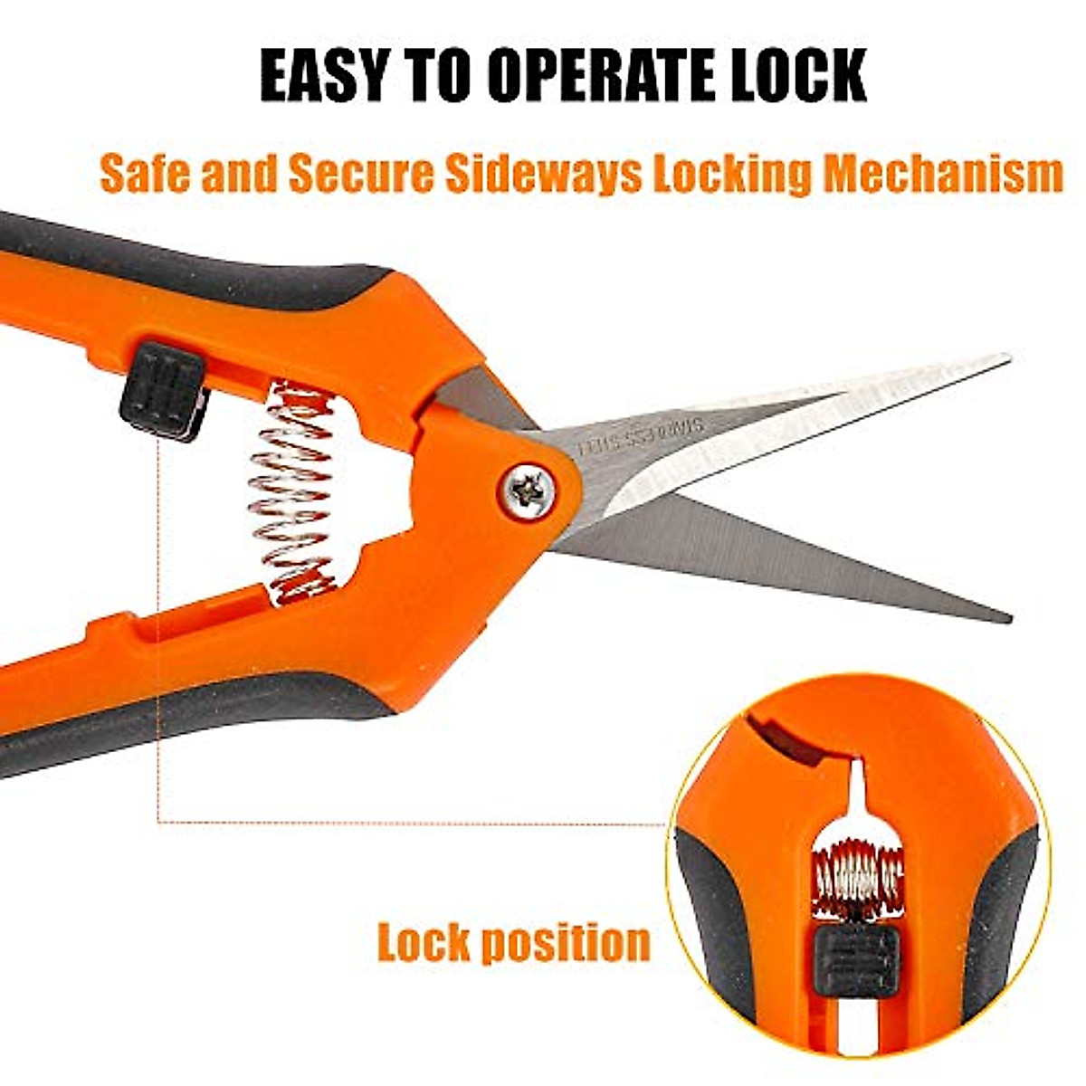 YaeCCC 12-Pack 6.5 Inch Gardening Hand Pruner Pruning Shear with Stainless Steel Blades