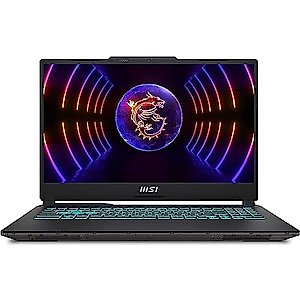 MSI Cyborg 15 15.6" FHD 144Hz Gaming Laptop - 13th Gen Intel Core i7-13620H 10-Core up to 4.90 GHz CPU, 32GB DDR5 RAM, 2TB NVMe SSD, GeForce RTX 4050 6GB, Wi-Fi 6 Gig+ Bluetooth 5.2, Windows 11 Pro