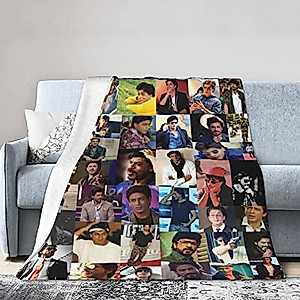 Shah Rukh Khan Collage Ultra-Soft Micro Fleece Throw Blanket Warm Comfortable Versatile Blanket for Sofa and Travel
