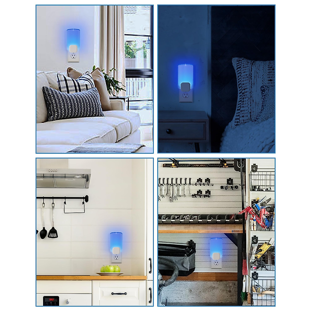 Dichroma 8 Pack Refill Cartridges for Blue Light Plug-in, Compatible with Flying Insect Light Trap for Fly Bug Mosquito Gnat Indoor