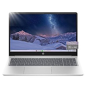 HP Chromebook 2023 New Laptop - Google Chrome - 8GB RAM 64GB eMMC 32G SD Card - 15.6inch FHD IPS Display - Intel Processor N200 - Backlit Keyboard - WiFi 6 - USB-C - Fast Charge