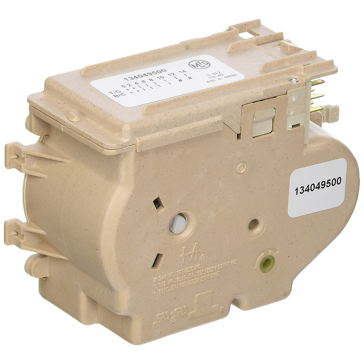 Electrolux 134049500 Timer-Washer, Cream