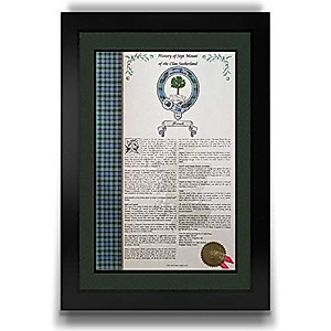 Mr Sweets Allay Scottish Clan & Sept 11x17 History Print - Tartan, Buckle, Crest, Last Name Surname Meaning, Genealogy, Family Tree Research Aid, Roots, Ancestry, Ancestors and Namesakes