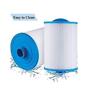 LeadCon 2 Pack PWW50 Filter Replacements for PWW50P3(1 1/2" SAE Coarse Thread), Compatible with Unicel 6CH-940, Filbur FC-0359, Waterway 817-0050 Front Access Skimmer Aber Hot Tubs Fliter