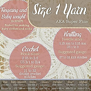 JubileeYarn Baby Soft Bamboo Cotton Yarn - 50g/Skein - Shades of Neutral Tones - 4 Skeins