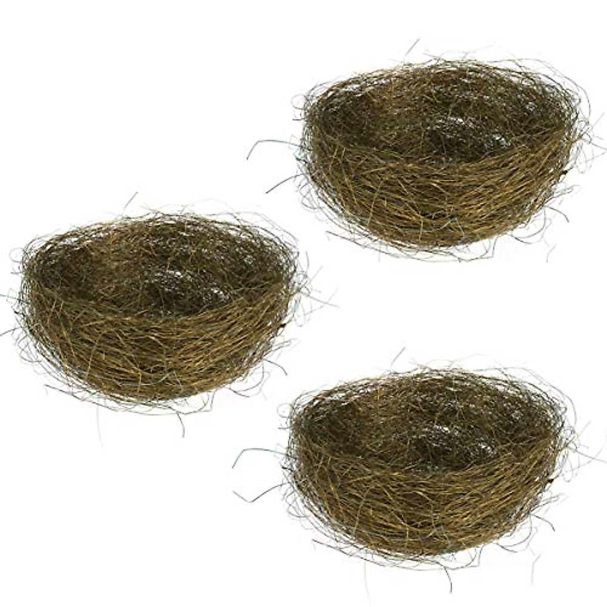 PRETYZOOM Home Decor 3pcs Artificial Bird Artificial Easter Bird Bird Rattan Birds Fake Bird Outdoor Decor