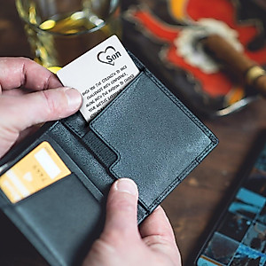 TRCENDE To My Son Gifts Wallet Card from Mom Dad Engraved Inserts Card for Son Back To School Graduation Birthday gift Son Birthday Card College Graduation Christmas Deployment gift xson2