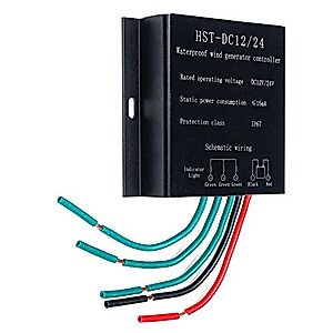 100W-800W DC 12V/24V Wind Turbines Generator Waterproof Battery Charge Controller Regulator