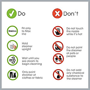 Conair Travel Steamer for Clothes, Mini Garment Steamer, Fabric Steamer in White by Travel Smart