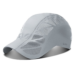 HCSTYOP Men Mesh Cap Baseball Cap Running Hat Quick Drying Hats Unisex Breathable Sport Solid Color Snapback Hat for Unisex