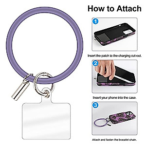 HianDier Wallet Case for iPhone 13 Pro MAX Case with Bracelet+ Screen Protector+ Camera Cover, with Credit Card Slot Holder Flip Folio Soft PU Leather Magnetic Closure Cover, Camellia Purple