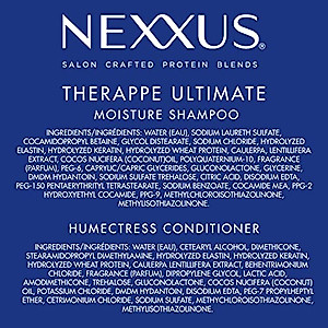 Nexxus Shampoo and Conditioner For Dry Hair Therappe & Humectress Hair Care With Proteinfusion Blend For 24-hour Moisture 13.5oz 2 Count