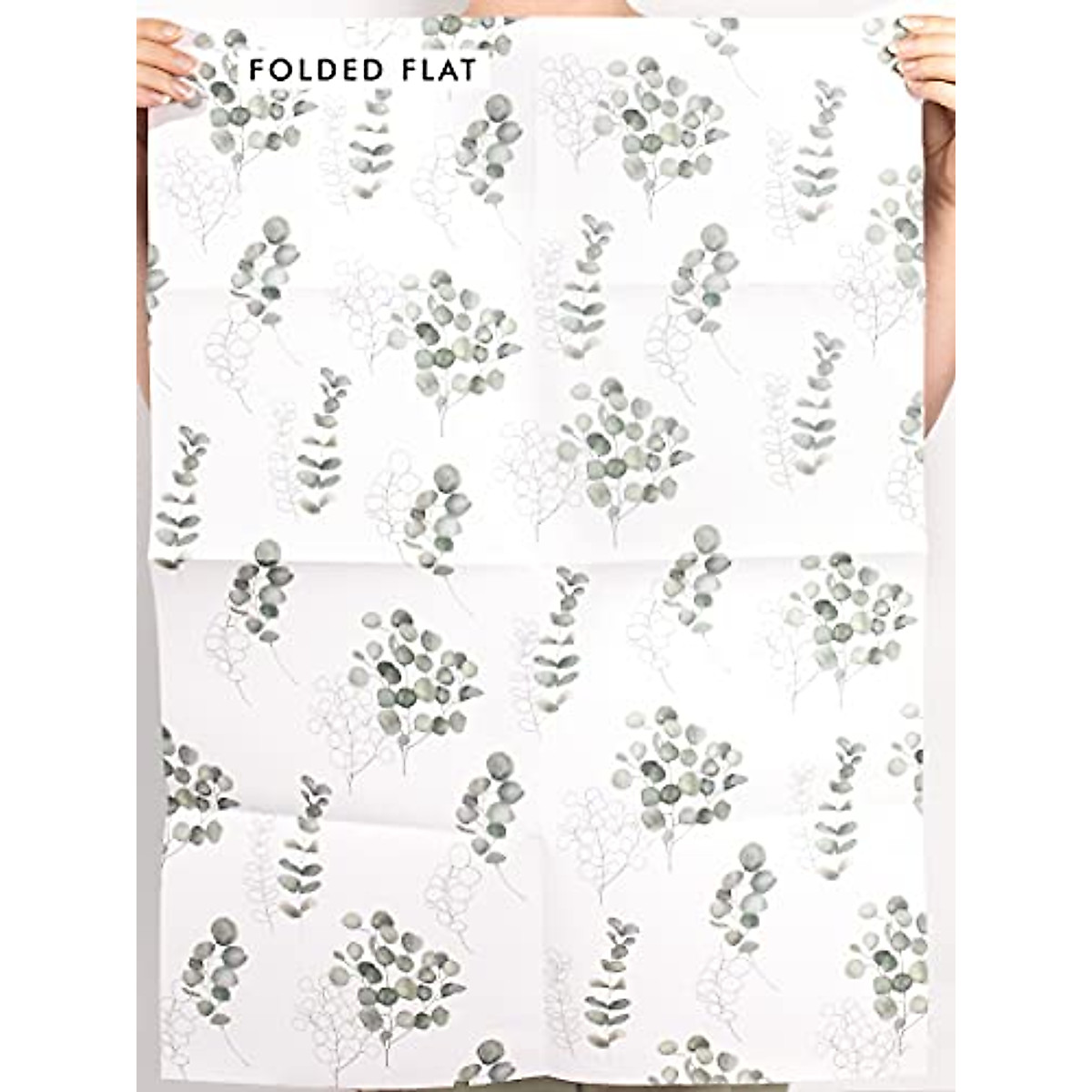 CENTRAL 23 Pretty Wrapping Paper (x6) Sheets - Gift Wrap for Her - For Men Women - Eucalyptus Plants - Green White - Recyclable