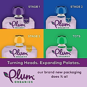 Plum Organics | Stage 2 | Organic Baby Food Meals [6+ Months] | Banana & Pumpkin | 4 Ounce Pouch (Pack Of 12) Packaging May Vary