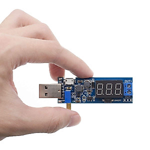 ALAMSCN 2PCS USB Buck Boost Converter Adjustable Step UP Step Down Power Supply Module Voltage Regulator DC-DC 5V to 3.3V 9V 12V 18V 24V