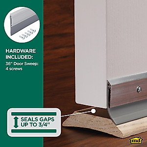 M-D Building Products, Aluminum 5389 Heavy Duty Door Sweep EXV, 36 Inches, 36"