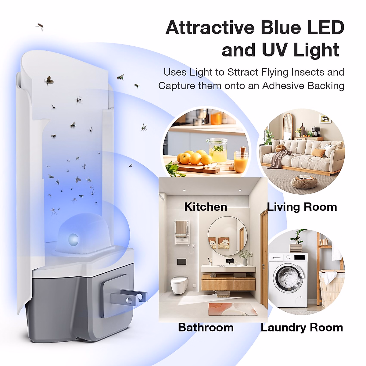 12 Pcs Refill Glue Cards for Forhimn Flying Insect Trap