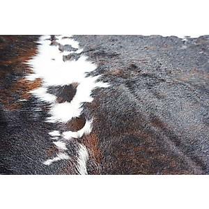 rodeo Cowhide Rug Dark Brindle Size 6x8 Feet Dc