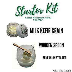 Milk Kefir Grains, Fresh Live Active Probiotic Starter Cultures, Grows Fast, Pajaritos, Bulgaros de Leche, 2 TBSP, 6 TSP