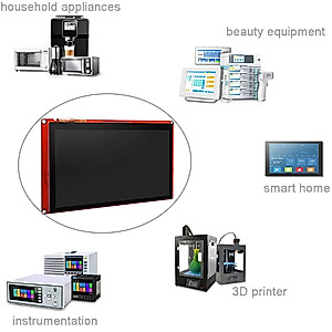DIYmalls Nextion Intelligent 7 inch HMI Display 5V Capacitive Touch Screen 800x480 TFT LCD for Arduino ESP32 (NX8048P070-011C)