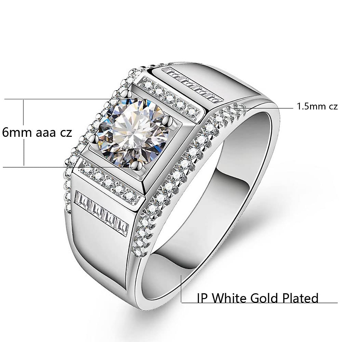Couple Rings Matching Rings 1CT CZ Wedding Ring Sets for Him and Her Wedding Bands