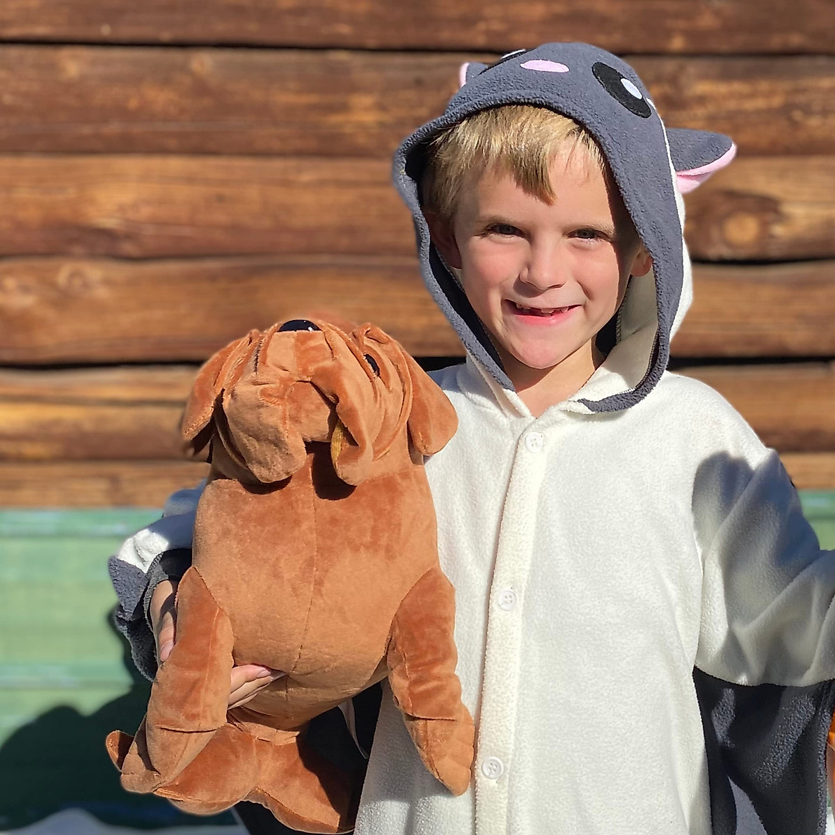 Randimals Sea Lion Plush Stuffed Toy Mastiff Dog Face 15”, Soft & Huggable, Premium Quality Hybrid Animal Friend Encourages Adventure & Imagination